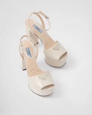 Prada Patent Leather Platform Sandals