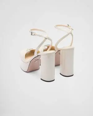 Prada Patent Leather Platform Sandals