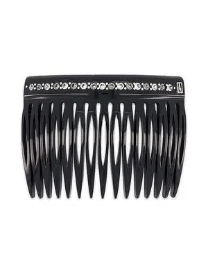 Alexandre De Paris Women's Timeless Grand Palais Rhinestone Hair Comb - Noir - Noir