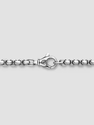 David Yurman Box Chain Necklace With Grey Titanium