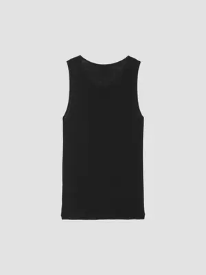 Saint Laurent Cassandre Tank Top - Black