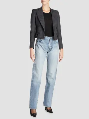 Saint Laurent Cassandre Tank Top - Black