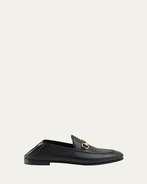 Gucci Brixton Leather Loafers - Black
