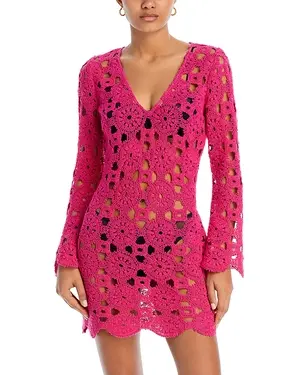 Aqua Swim Crochet Cover Up Dress Exclusive