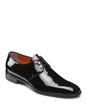 Santoni Black Oxfords