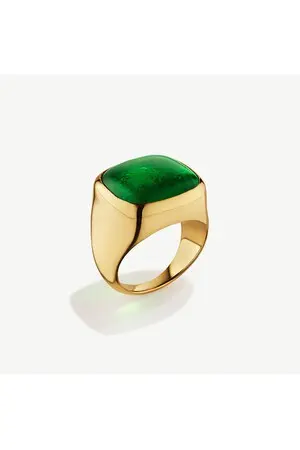 SOKO Umbo Square Statement Ring - Gold