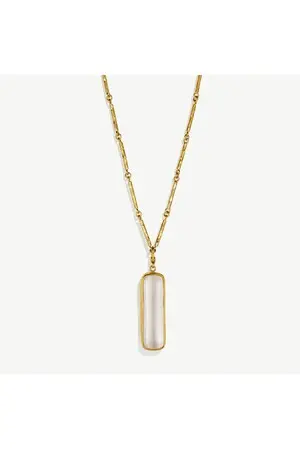 SOKO Umbo Rectangle Charm & Nyundo Chain Necklace Set - Gold