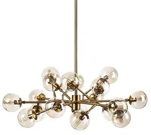 HOMEROOTS Goldtone Metal Eighteen Bulb Hanging Chandelier - One-color