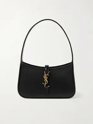 Saint Laurent Le 5 À 7 Leather Shoulder Bag - Black
