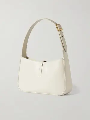 Saint Laurent Le 5 À 7 Leather Shoulder Bag - Neutrals