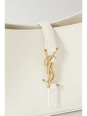 Saint Laurent Le 5 À 7 Leather Shoulder Bag - Neutrals