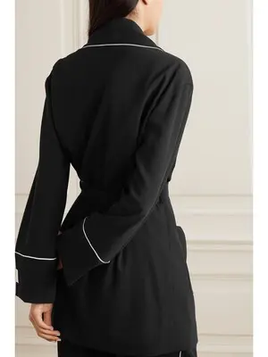 Dolce & Gabbana Belted Stretch-wool Jacket