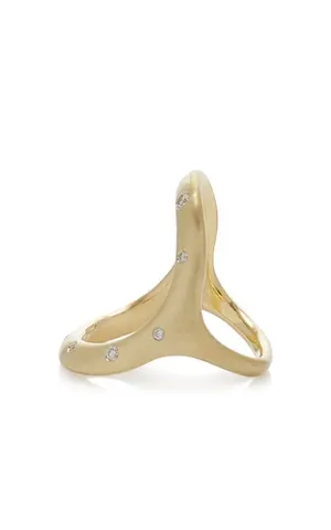 WHITE/SPACE Continuity 14k Yellow Gold Diamond Ring