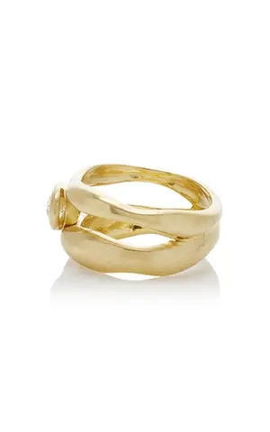 WHITE/SPACE Hover 14k Yellow Gold Diamond Ring