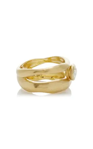 WHITE/SPACE Hover 14k Yellow Gold Diamond Ring
