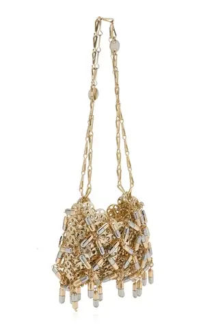 Rabanne 1969 Nano Brass Pill Shoulder Bag