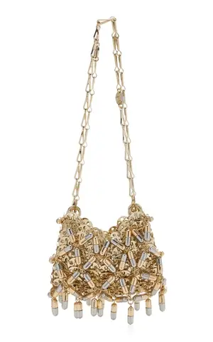 Rabanne 1969 Nano Brass Pill Shoulder Bag