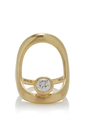 WHITE/SPACE Continuity 14k Yellow Gold Diamond Ring