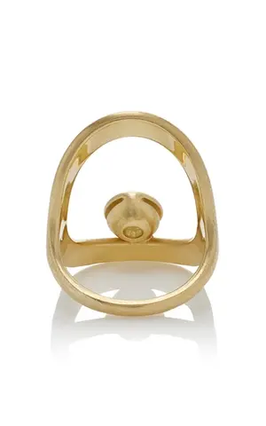WHITE/SPACE Continuity 14k Yellow Gold Diamond Ring