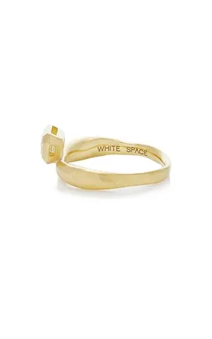 WHITE/SPACE Float 14k Yellow Gold Diamond Ring