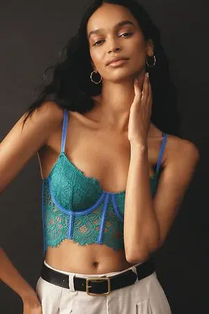 LYREBIRD Giselle Lace Bustier Multicolor