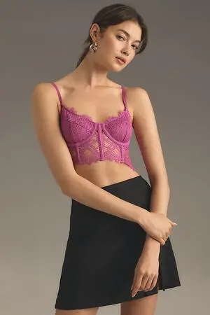 LYREBIRD Giselle Lace Bustier Pink