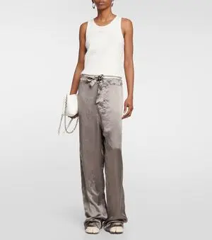 MAISON MARGIELA Satin Pajama Bottoms