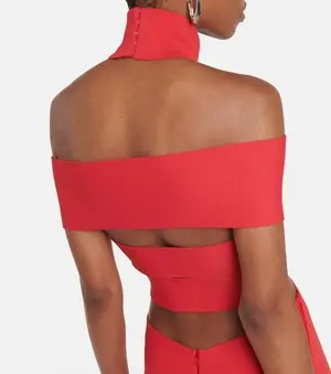 Alexander McQueen Cutout Off-shoulder Gown
