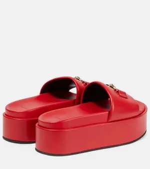 Versace Medusa '95 Leather Platform Slides