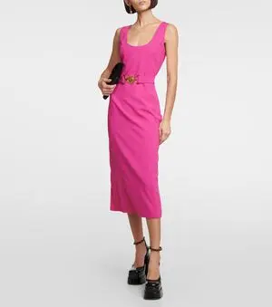 Versace Medusa '95 Belted Midi Dress