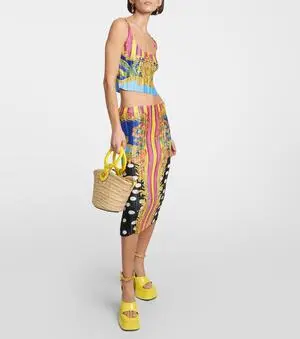 Versace Medusa Aevitas Platform Sandals - Yellow