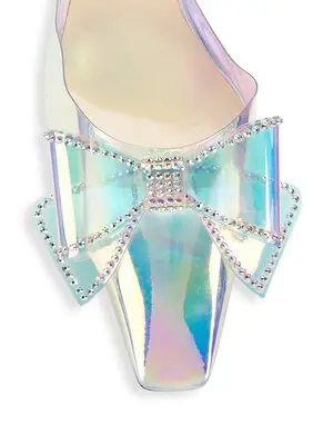 NALEBE Dimante Crystal-embellished Pvc Mules