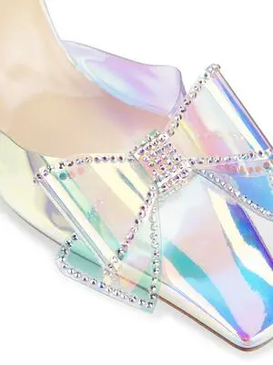 NALEBE Dimante Crystal-embellished Pvc Mules