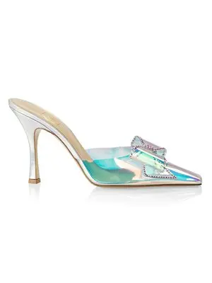 NALEBE Dimante Crystal-embellished Pvc Mules