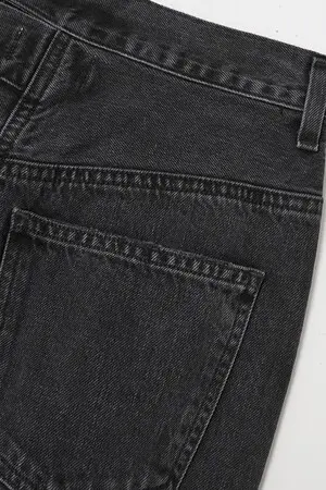 AGOLDE Net Sustain Broken Waistband Cutout High-rise Straight-leg Organic Jeans