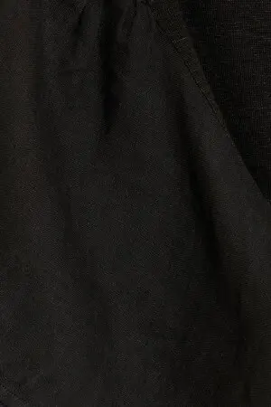 120% Lino Picot-trimmed Linen Top