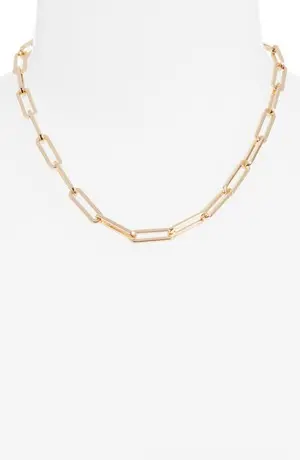 Jenny Bird Andi Paperclip Link Necklace - Gold