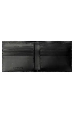 Burberry Check Coated Canvas Bifold Wallet