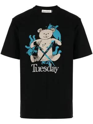 Undercover Graphic-print Cotton T-shirt - Black