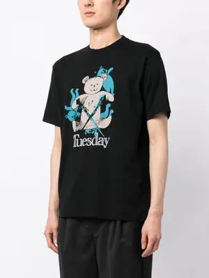 Undercover Graphic-print Cotton T-shirt - Black