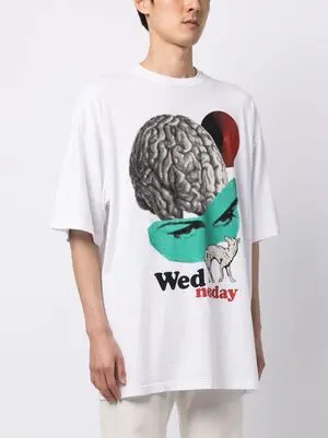 Undercover Graphic-print Cotton T-shirt - White