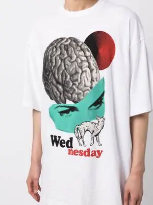Undercover Graphic-print Cotton T-shirt - White