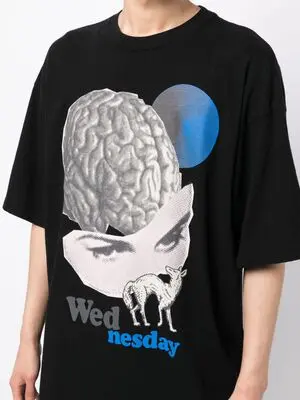 Undercover Graphic-print Cotton T-shirt - Black