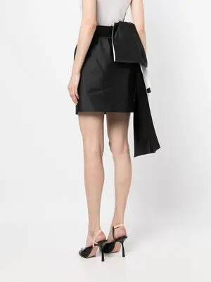 Dice Kayek Draped High-waisted Mini Skirt