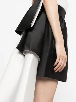 Dice Kayek Draped High-waisted Mini Skirt