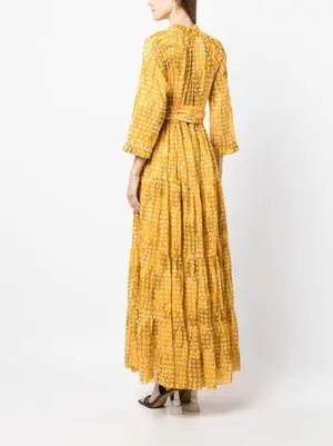 Samantha Sung Eden Brushed Dots-print Dress