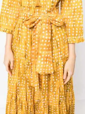 Samantha Sung Eden Brushed Dots-print Dress