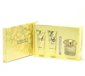Versace Yellow Diamond Eau De Toilette Spray & Body Lotion Set - One-color