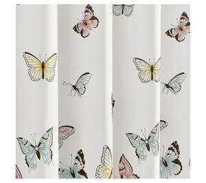 LUSH DECOR Flutter Butterfly Window Curtain Pan Ls Set