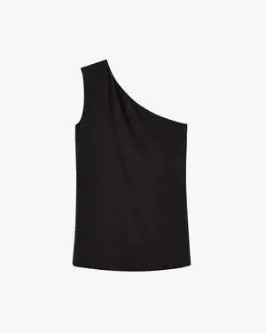 Cuyana One Shoulder Top - Black